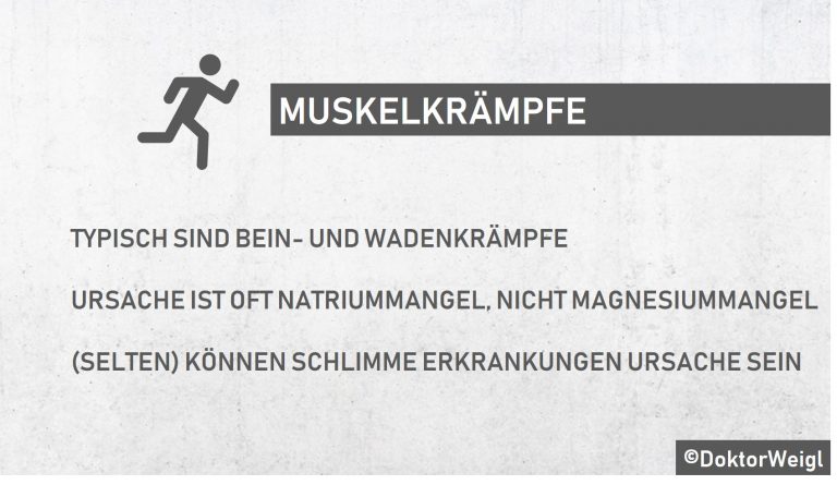 DoktorWeigl erklärt Krampf im Bein – Nächtliche Wadenkrämpfe ...